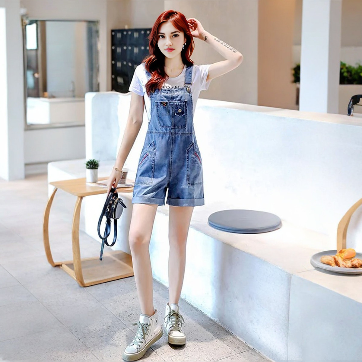 Short salopette en jean léger - Ma Jolie Salopette